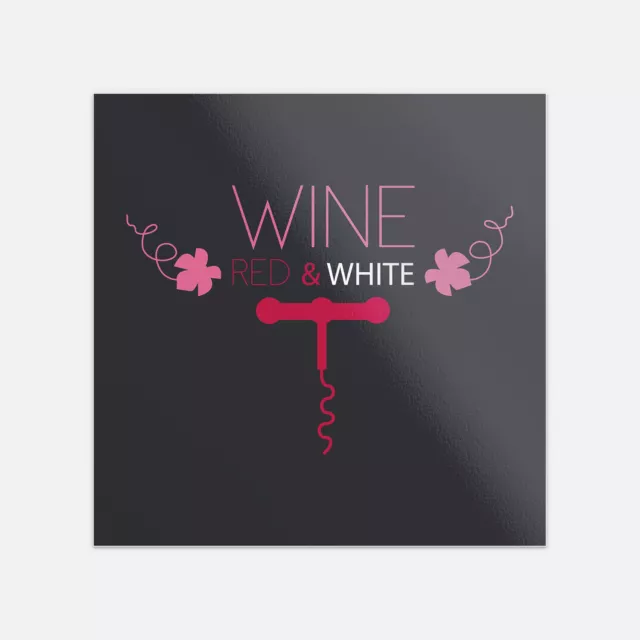 DOPASTICKER Wine Red & White Sticker Phone Decal Water Bottle Stickers ...