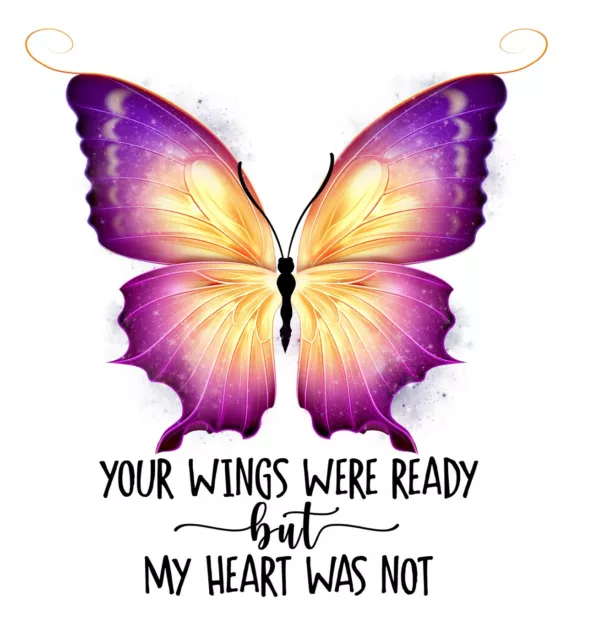 DOPASTICKER Your Wings Were Ready Sticker Color Love Angel Heaven Grief ...