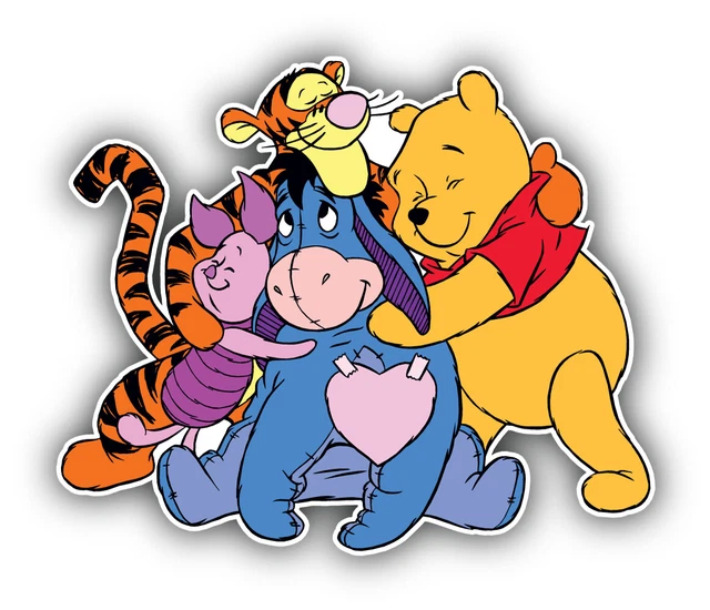 DOPASTICKER Winnie The Pooh Cartoon Sticker Decal Phone Decal Water ...