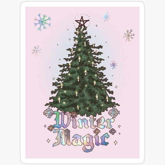 DOPASTICKER Winter Magic Tree Sticker Waterproof Sticker For Water ...