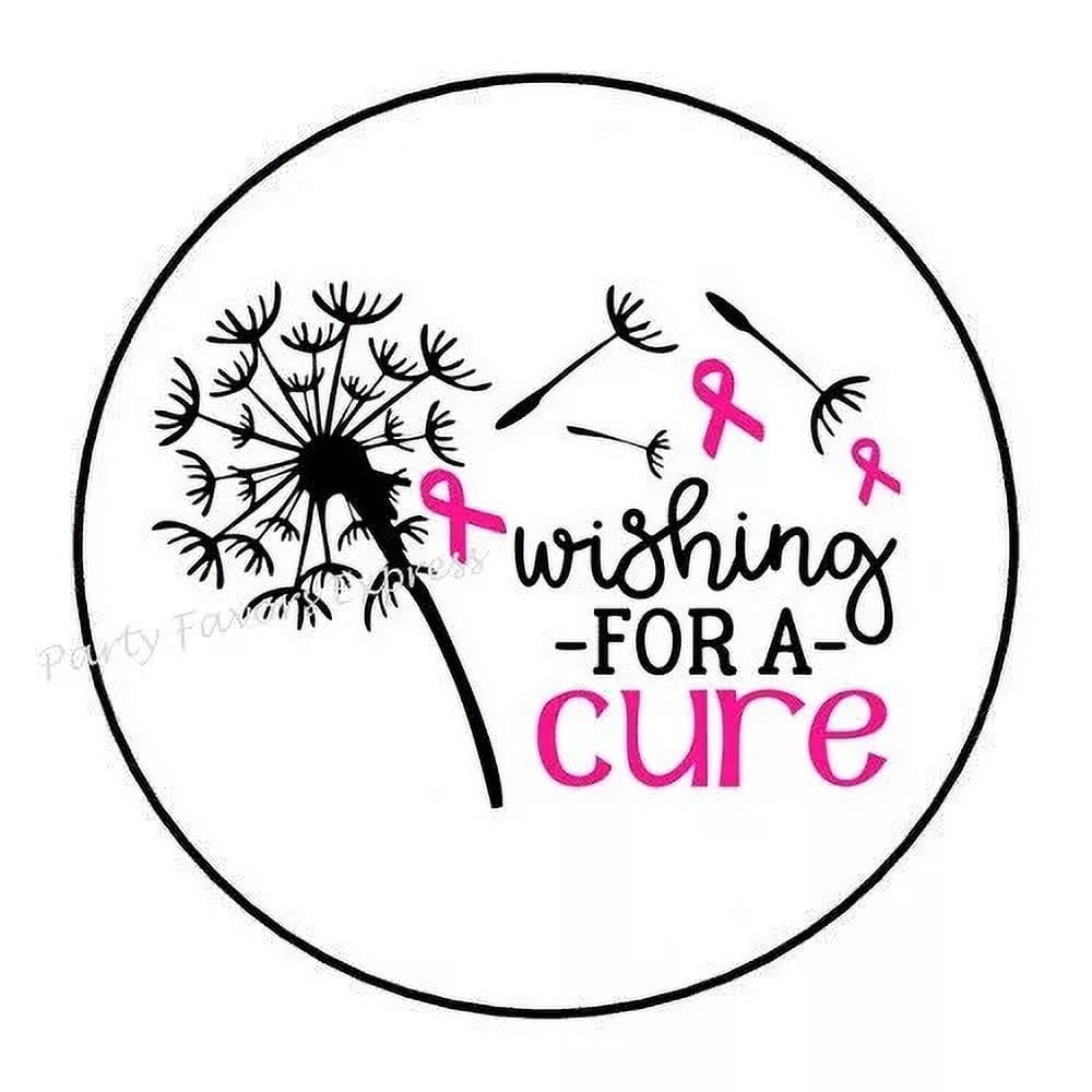 DOPASTICKER Wishing For Cure Breast Cancer Awareness Decor Stickers For ...