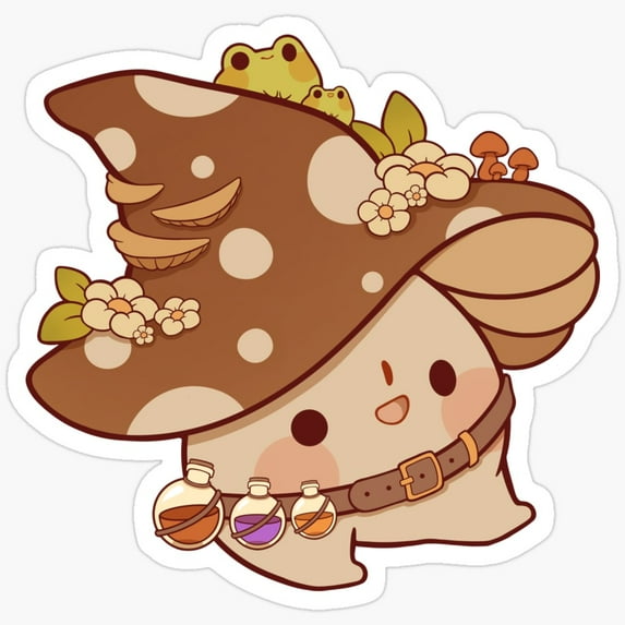 DOPASTICKER Witc.Hy Mushroom With Potions Perfect Gift Everyone Phone ...