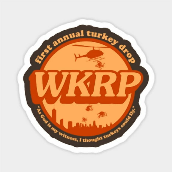 DOPASTICKER Wkrp Turkey Drop Decorative Laptop, Phone Stickers ...