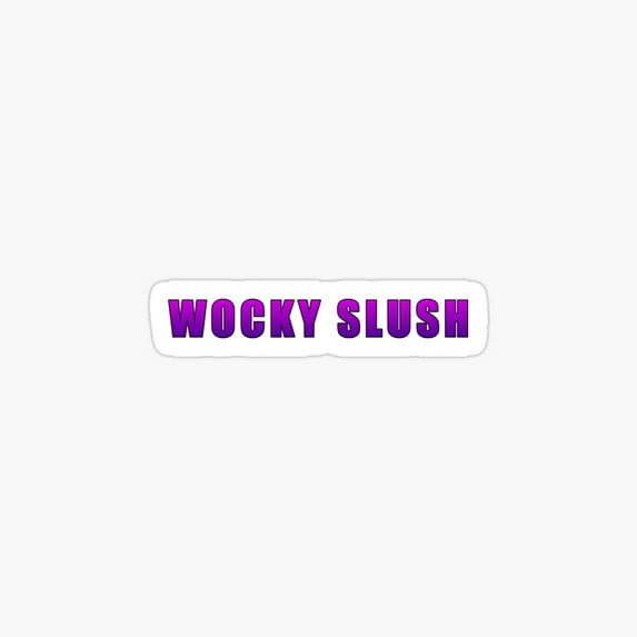DOPASTICKER Wocky Slush (Impact Font) Sticker Phone Sticker, Latop ...