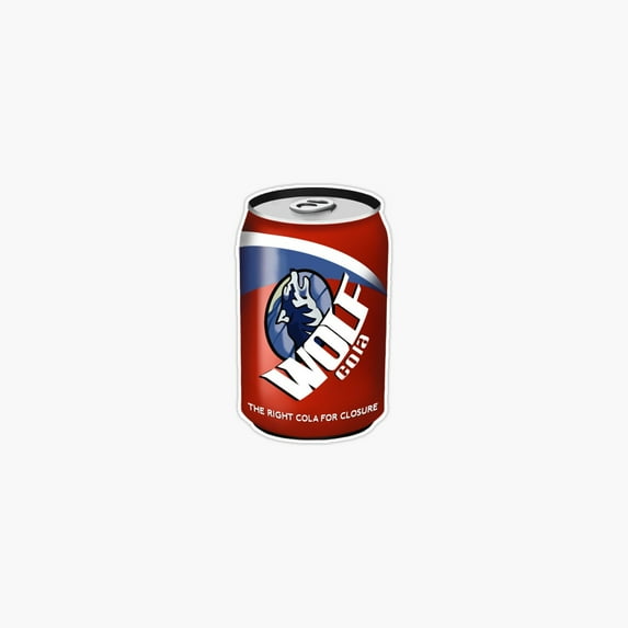 DOPASTICKER Wolf Cola Sticker, Phone Sticker Water Bottle Sticker Car ...