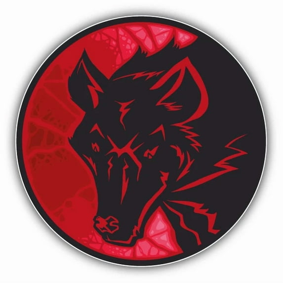 DOPASTICKER Wolf Head Emblem Sticker Decal Phone Decal Water Bottle ...