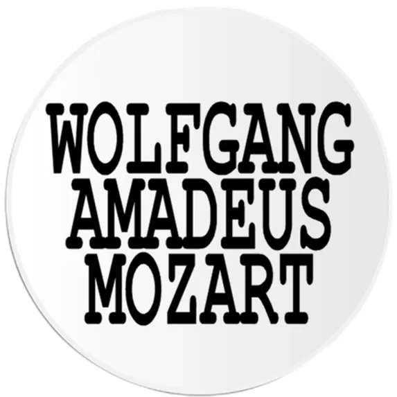 DOPASTICKER Wolfgang Amadeus Mozart Phone Decal Water Bottle Stickers ...