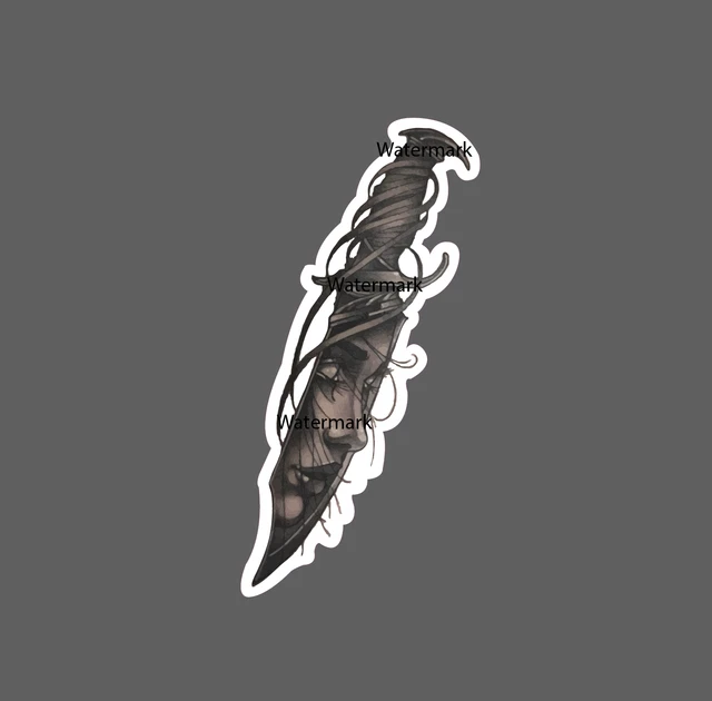 DOPASTICKER Woman Dagger Sticker Beauty Sticker Phone Sticker, Latop ...