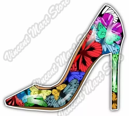 DOPASTICKER Women Driver Sign High Heel Shoe Car Window Sticker Decal ...