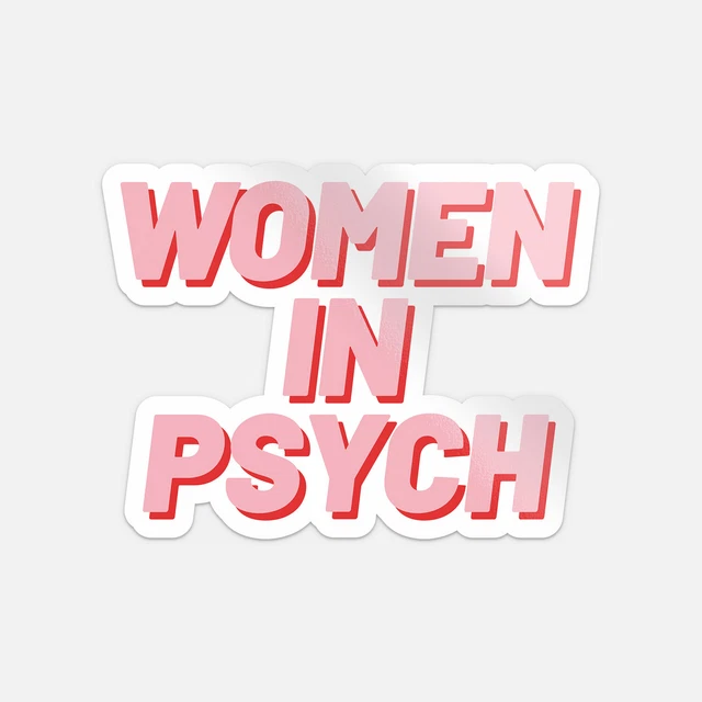 DOPASTICKER Women In Psych Sticker Decal Phone Decal Water Bottle ...