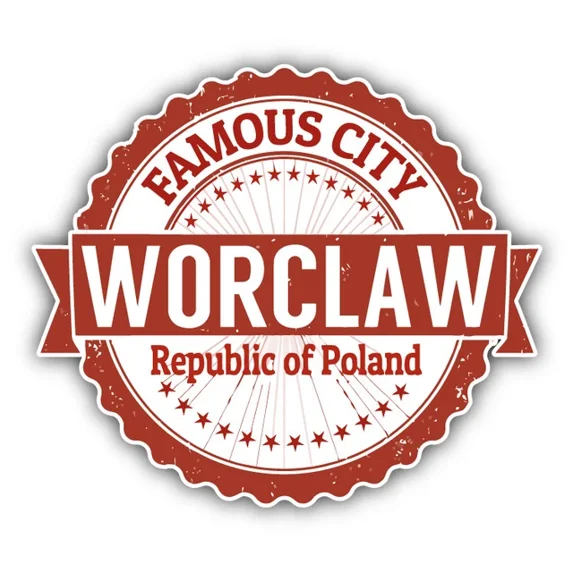 DOPASTICKER Worclaw City Poland Grunge Travel Stamp Sticker Decal Phone ...