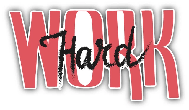 DOPASTICKER Work Hard Sticker Decal Phone Decal Water Bottle Stickers ...