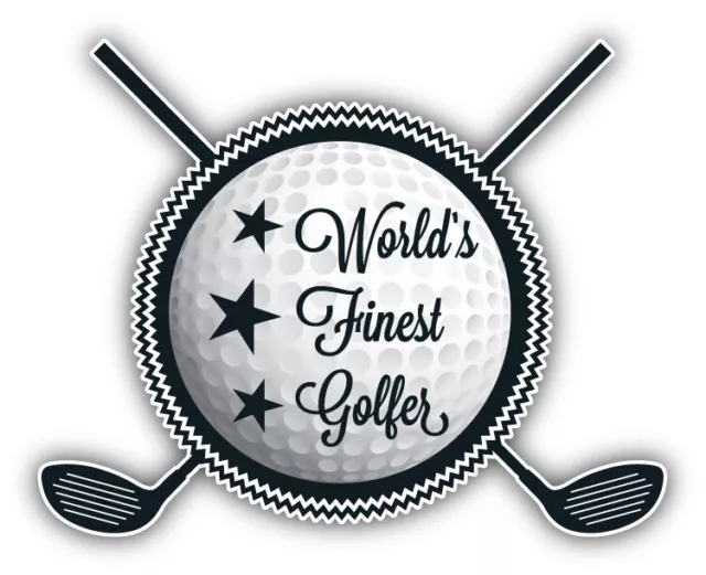 DOPASTICKER World'S Finest Golfer Sport Label Car Sticker Phone Decal ...