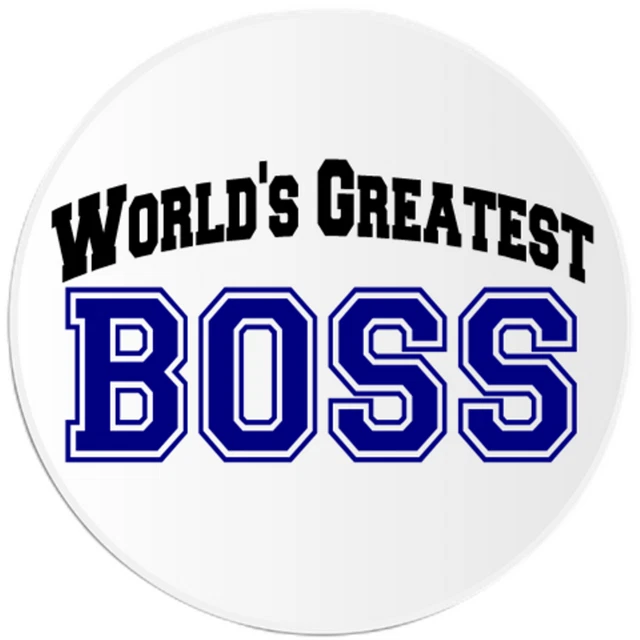 DOPASTICKER World'S Greatest Boss, Office Job Manager Phone Decal Water ...