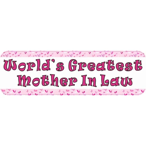 DOPASTICKER World'S Greatest Mother In Law Sticker Phone Sticker, Latop ...