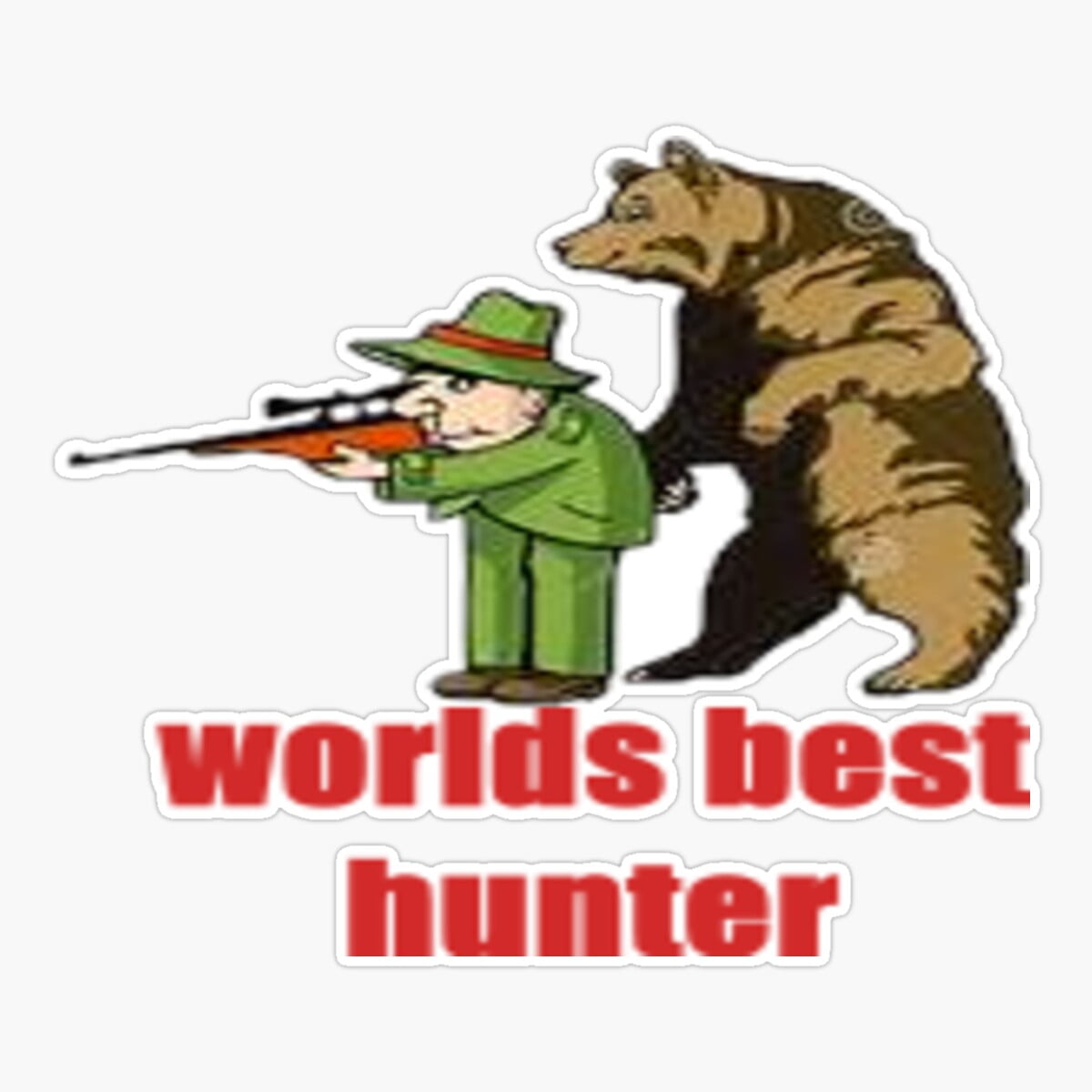 DOPASTICKER Worlds Best Hunter Sticker, Phone Sticker Car Stickers ...