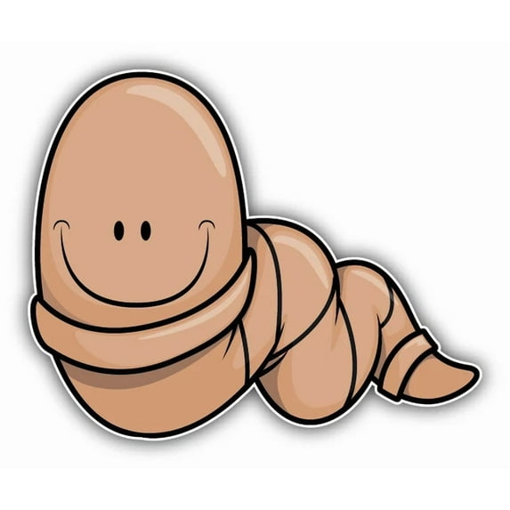 DOPASTICKER Worm Baby Sticker Decal Phone Decal Water Bottle Stickers ...