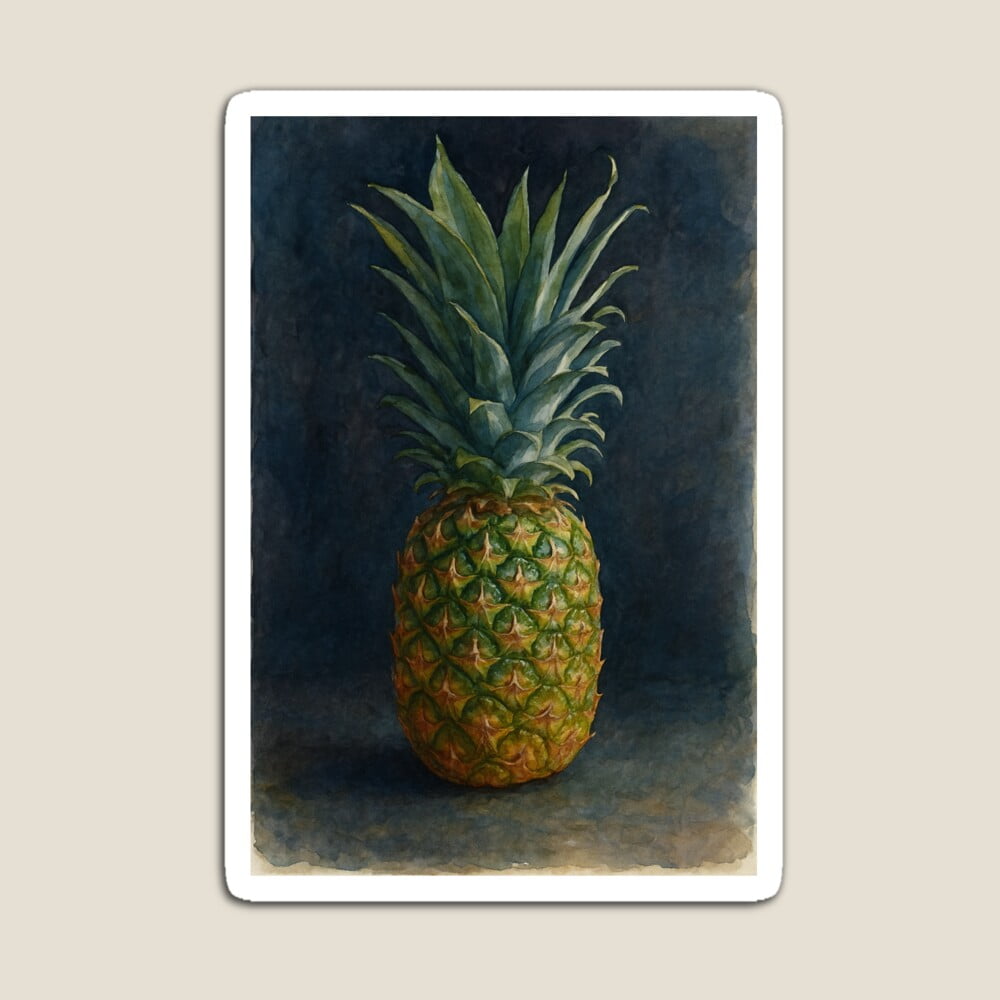 DOPASTICKER Wrcolor Pineapple Based On Original Photo Still Life Sticker - 5132 Hot Trending ...