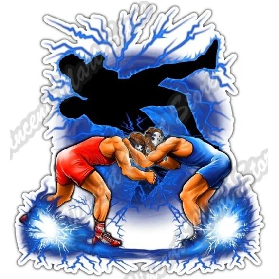 DOPASTICKER Wrestle Wrestling Wrestler Sport Fight Car Sticker Decal ...