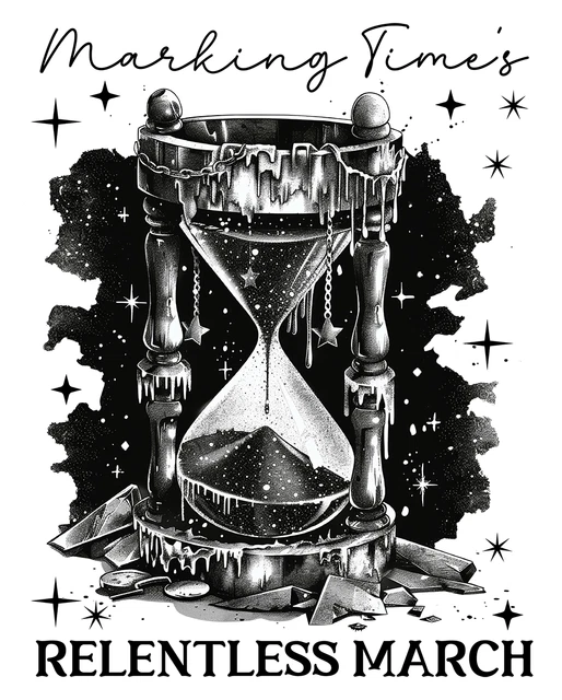 DOPASTICKER Writer Sticker Marking Times Relentless March Pain Tortured ...