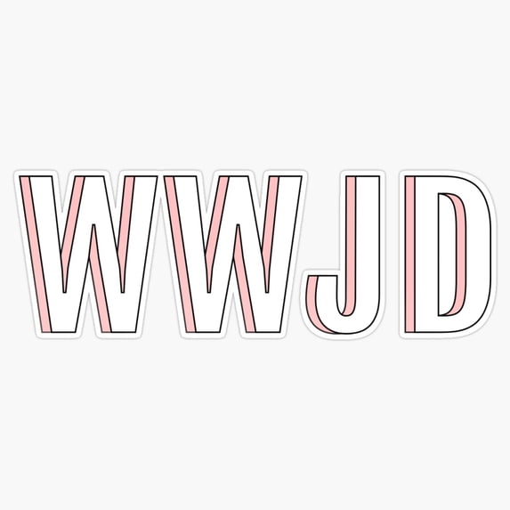 DOPASTICKER Wwjd: Pink Sticker, Phone Sticker Water Bottle Sticker Car ...