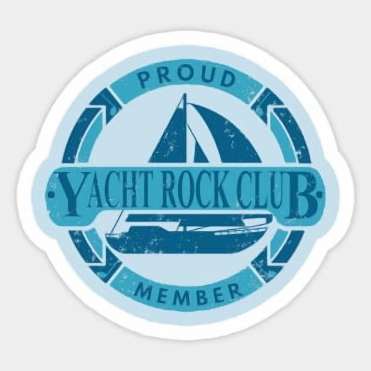 DOPASTICKER Yacht Club Decorative Laptop, Phone Stickers, Waterproof ...