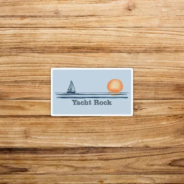 DOPASTICKER Yacht Rock Sailboat Sunset Sticker - Retro Inspired ...