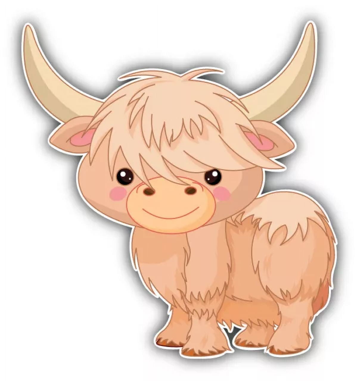 DOPASTICKER Yak Animal Sticker Decal Phone Decal Water Bottle Stickers ...
