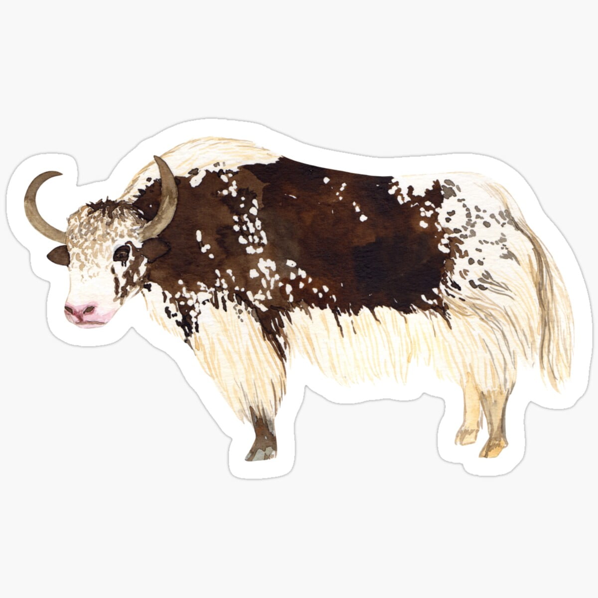 DOPASTICKER Yak Sticker Birthday Gifts - Decorative Laptop, Phone ...