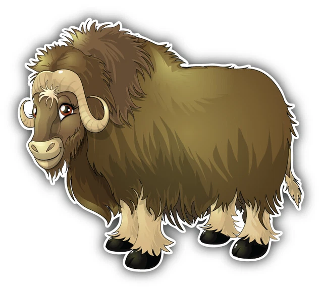 DOPASTICKER Yak Sticker Decal Phone Decal Water Bottle Stickers, Cars ...