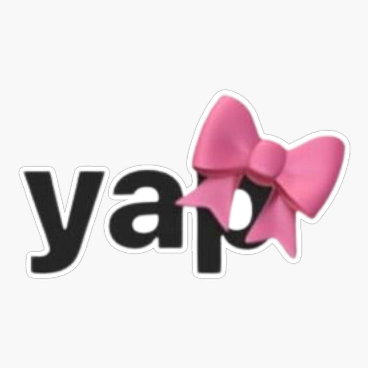DOPASTICKER Yap Cute Sticker, Phone Sticker Water Bottle Sticker Car ...