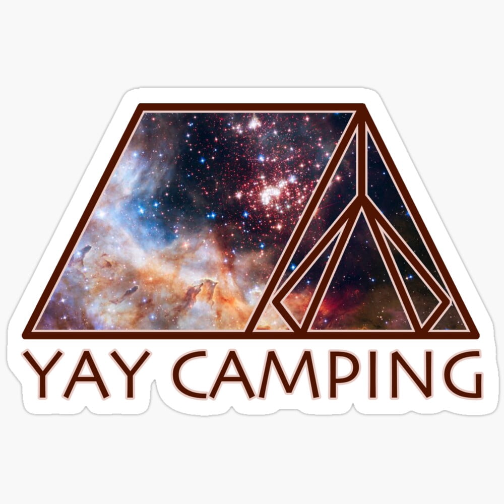 DOPASTICKER Yay Camping Gift You - Phone Stickers, Waterproof Decals ...
