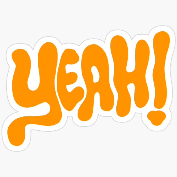 DOPASTICKER Yeah! Sticker Phone Decal Water Bottle Stickers, Cars ...