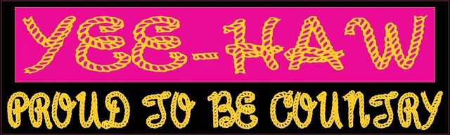 DOPASTICKER Yee-Haw Proud To Be Country Sticker Car Sticker Phone ...