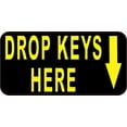 DOPASTICKER Yellow And Black Drop Keys Here Sticker Vehicle Room Key ...