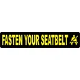DOPASTICKER Yellow And Black Fasten Your Seatbelt Sticker Phone Sticker ...