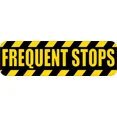 DOPASTICKER Yellow Black Frequent Stops Sticker Phone Sticker, Latop ...