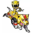 DOPASTICKER Yellow Mighty Morphin Power Rangers Dinozords Decorative ...