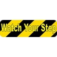 DOPASTICKER Yellow Watch Your Step Sticker Business Sticker Phone ...