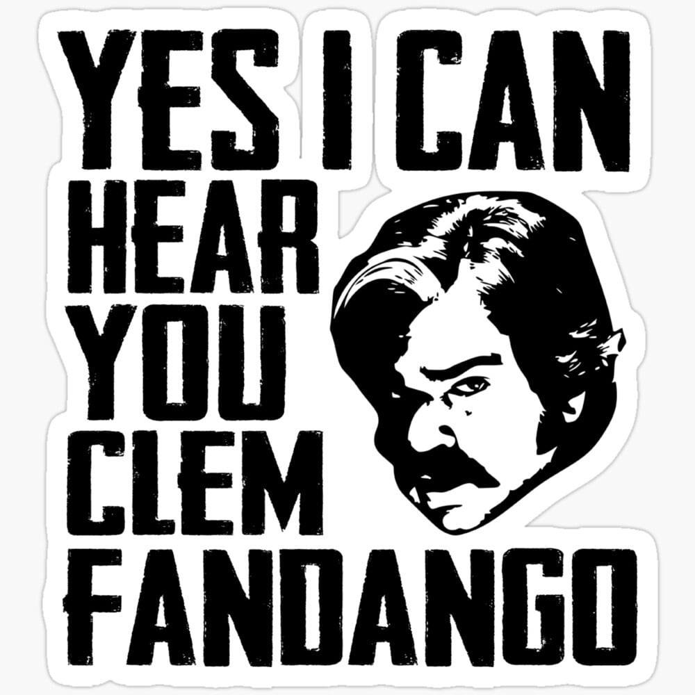 DOPASTICKER Yes I Can Hear You Clem Fandango Retro Decorative Laptop ...
