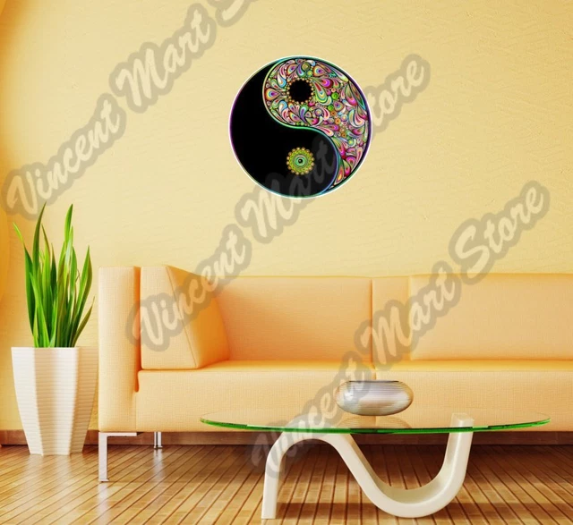DOPASTICKER Yin Yang Love Harmony Colorful Wall Sticker Room Interior ...