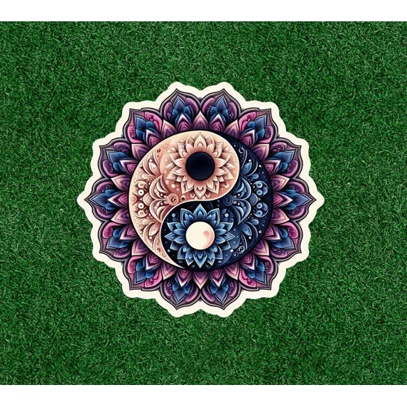 DOPASTICKER Yin Yang Mandala Design Decal Sticker Phone Decal Water ...