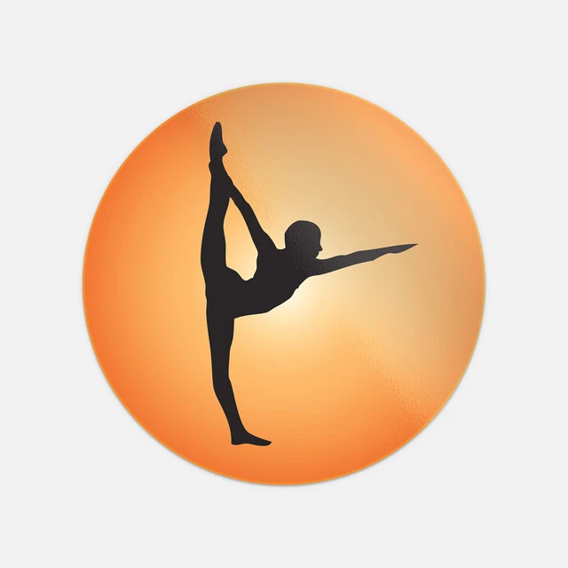 DOPASTICKER Yoga Icon Dancer Or Lord Of The Dance Pose Sport Sticker ...