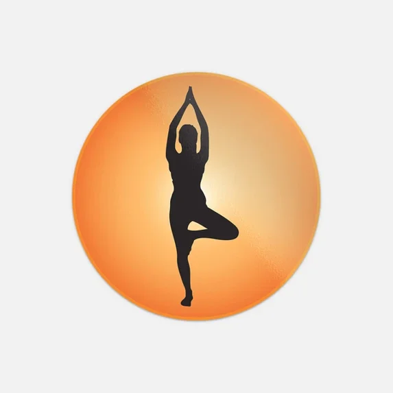 DOPASTICKER Yoga Icon Tree Pose Hands Up Sport Sticker Decal Phone ...