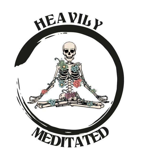 DOPASTICKER Yoga Sticker Heavily Medicated Pose Woman Peace Zen Love ...