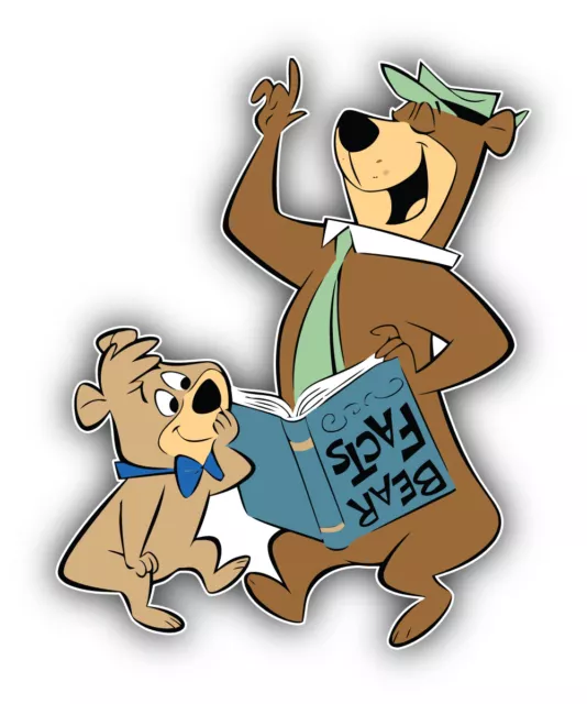 DOPASTICKER Yogi Bear Cartoon Boo Boo Book Sticker Decal Phone Decal ...