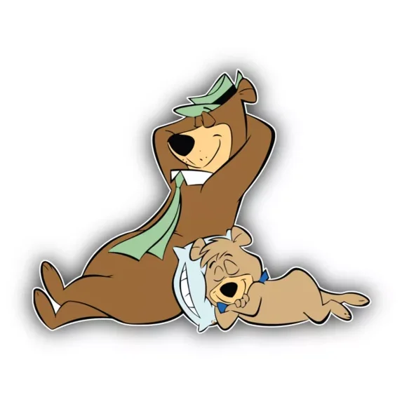 DOPASTICKER Yogi Bear Cartoon Boo Boo Sticker Decal Phone Decal Water ...