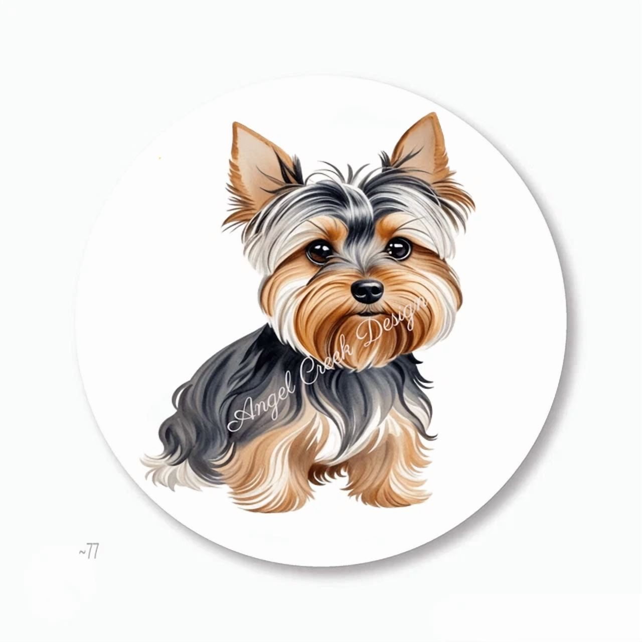 DOPASTICKER Yorkie Dog Stickers Yorkshire Terrier Scrapbook Stickers ...
