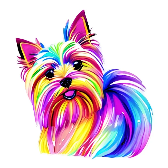 DOPASTICKER Yorkshire Terrier Car Sticker Dog Sticker Phone Sticker ...