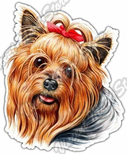 DOPASTICKER Yorkshire Terrier Yorkie Maltese Dog Pet Car Sticker Decal ...